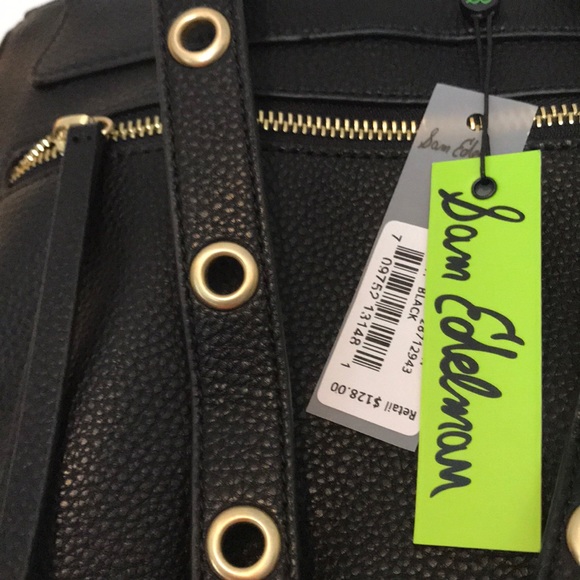 Sam Edelman | Bags | Sam Edelman Black Pebbled Leather Backpack | Poshmark